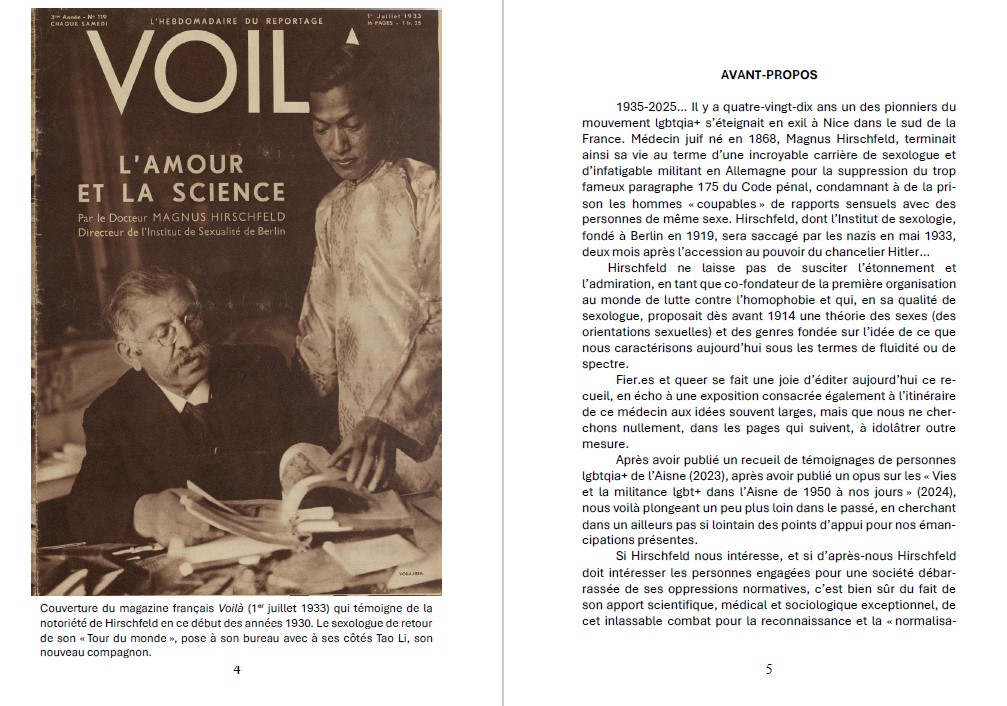 Un livre sur le précurseur lgbtqia+ Magnus Hirschfeld