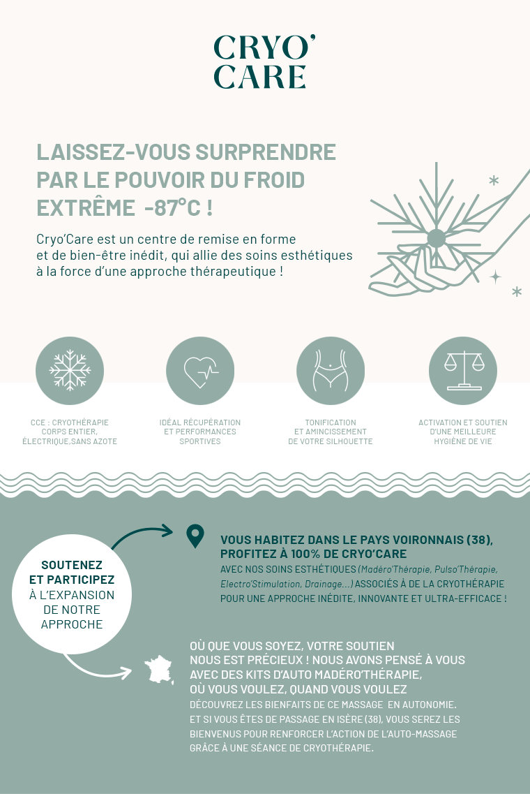 Cryo'Care, le bien-être grâce au pouvoir du froid extrême