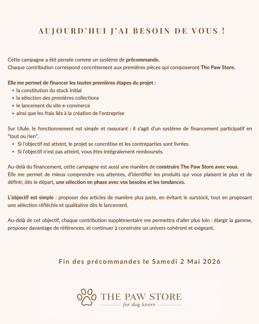 Un Concept Store Canin pensé autrement - Ulule