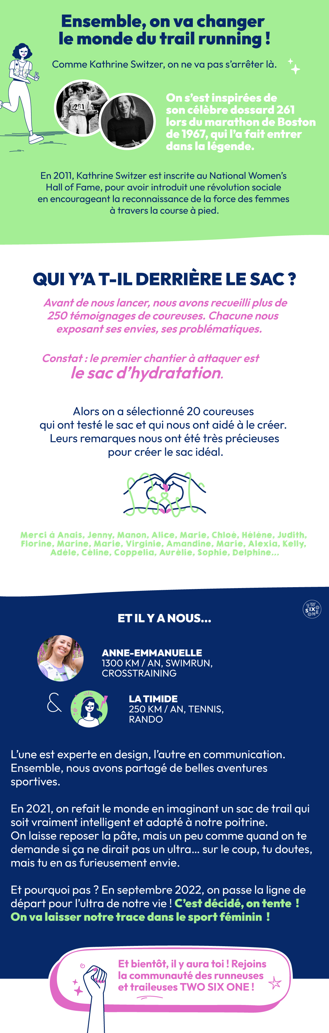 Le sac de trail running, 100% femme