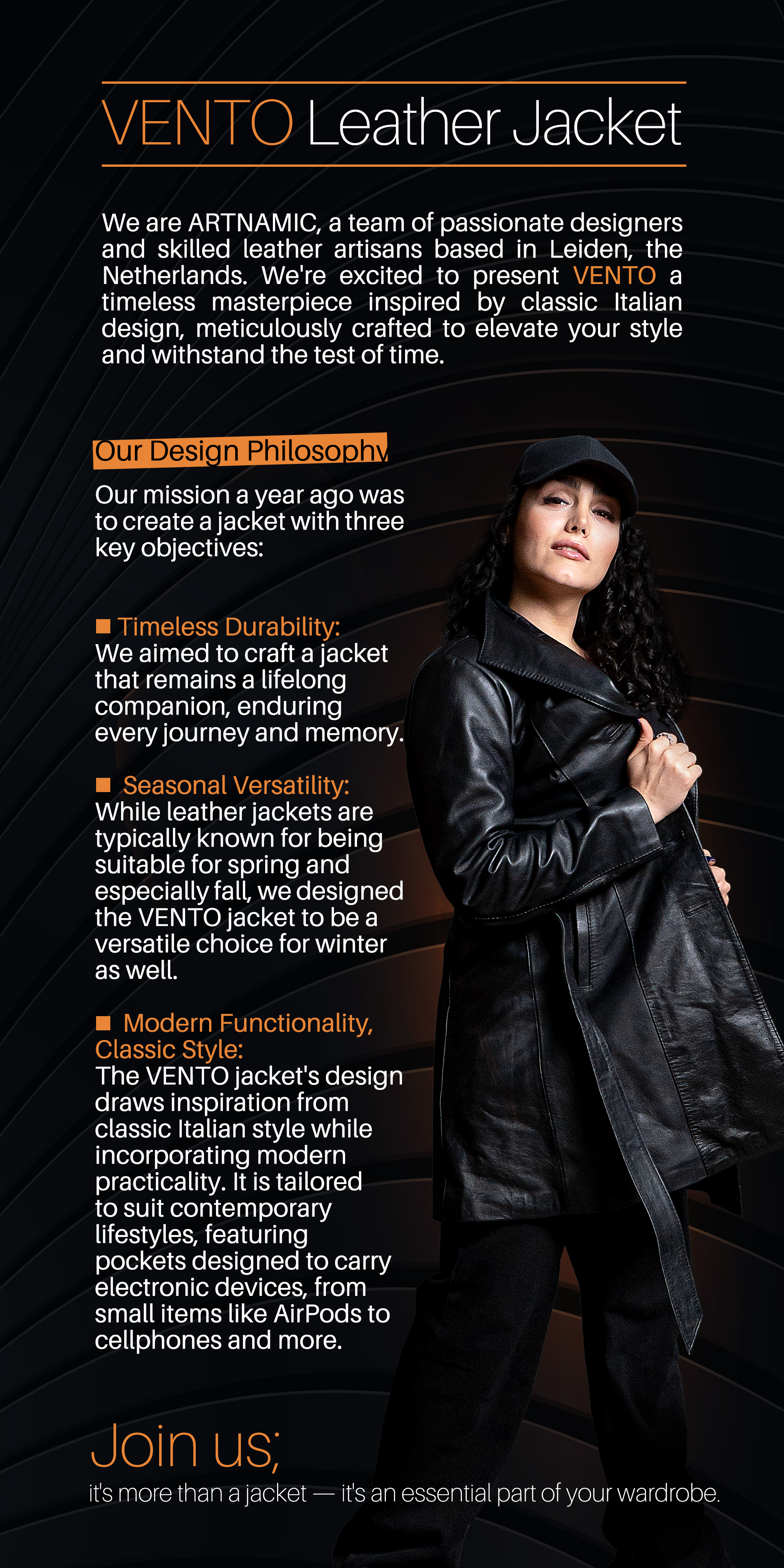VENTO Leather Jacket | Built to Last - Ulule