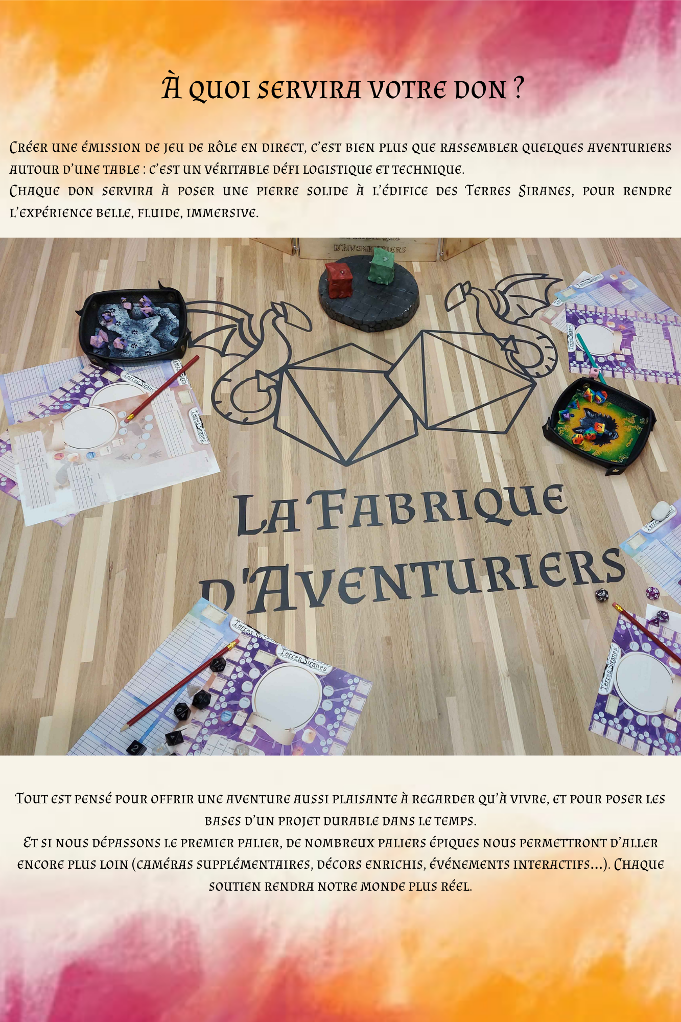 Soutenez les Lives JDR de La Fabrique d’Aventuriers ! - Ulule