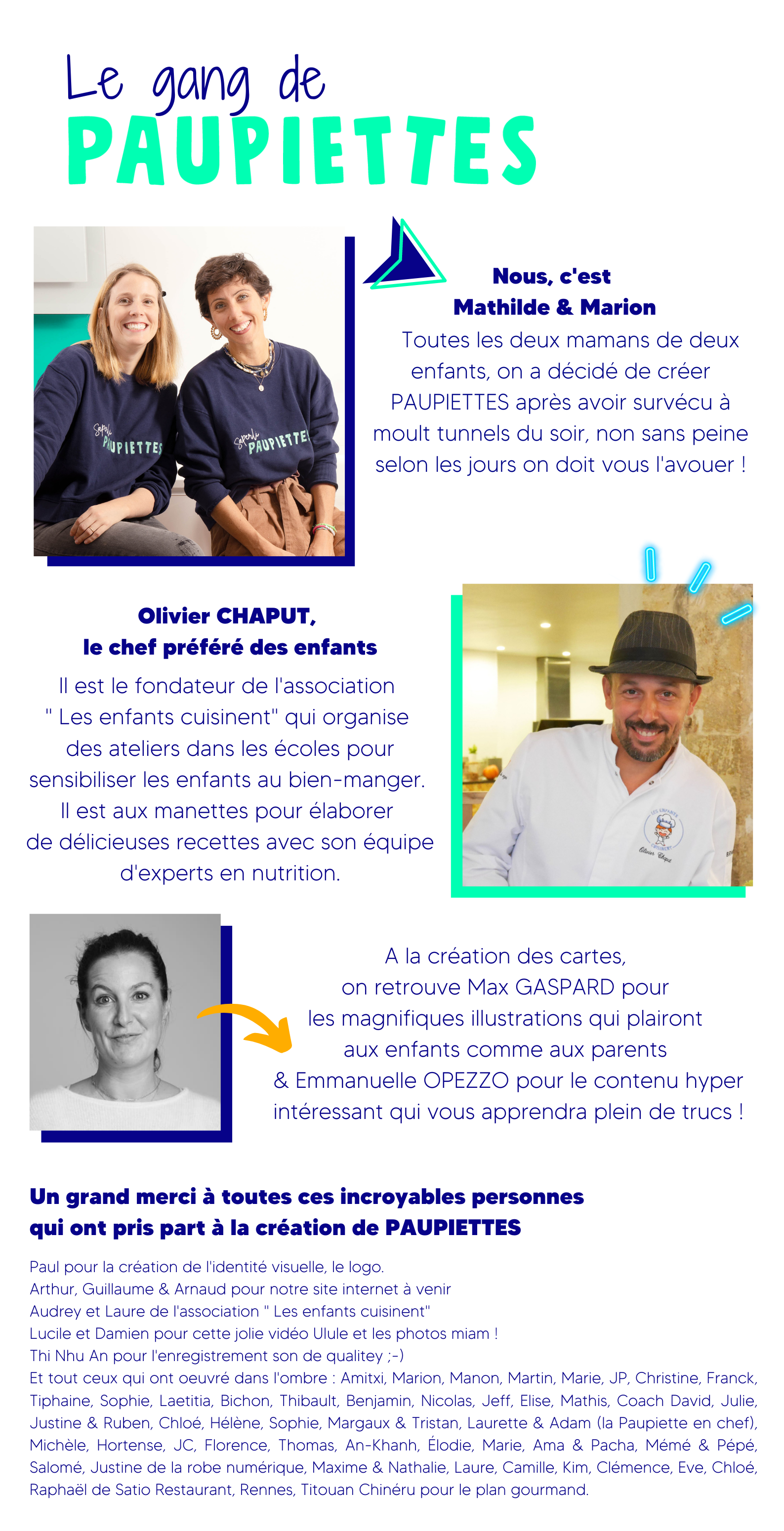 Des plats enfants prêts à déguster