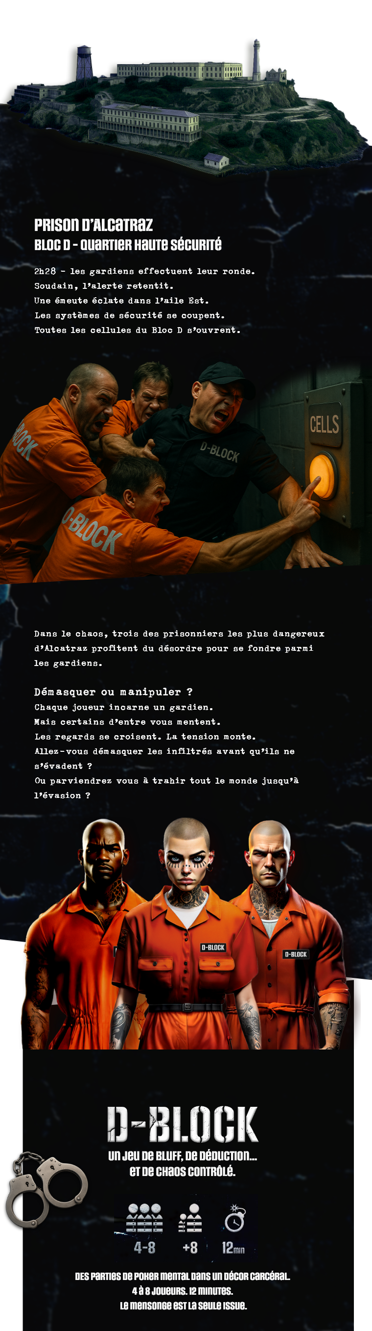 D-BLOCK - Le jeu de bluff en milieu carcéral - Ulule