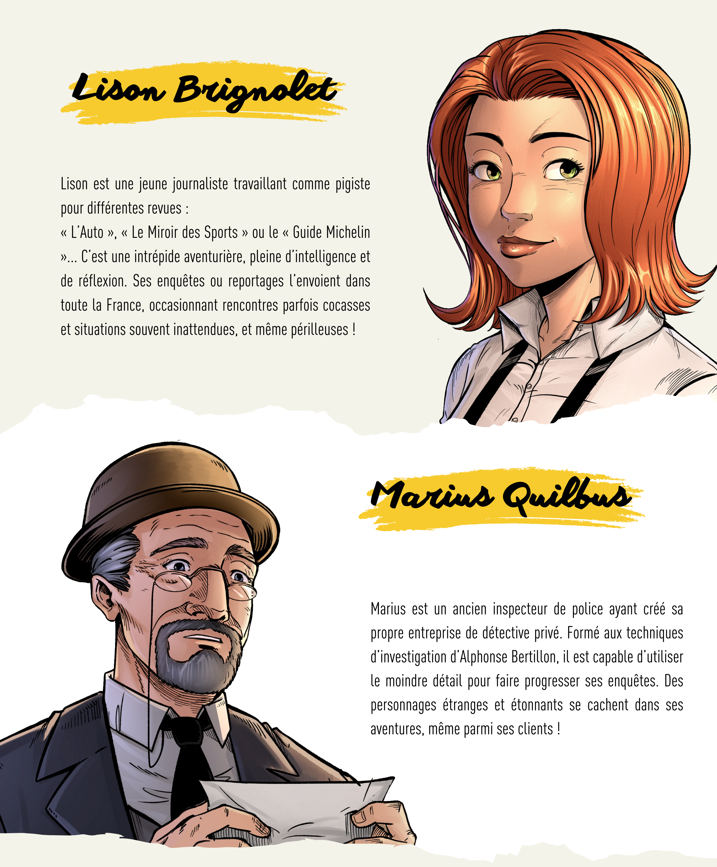 Marius & Lison - Vos enquêtes historiques