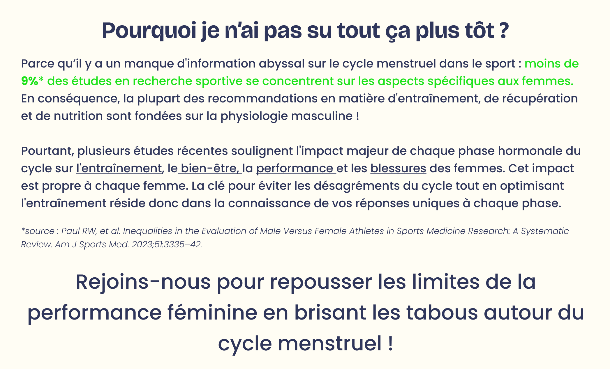 ciclomi : maîtrise ton cycle, optimise ton sport