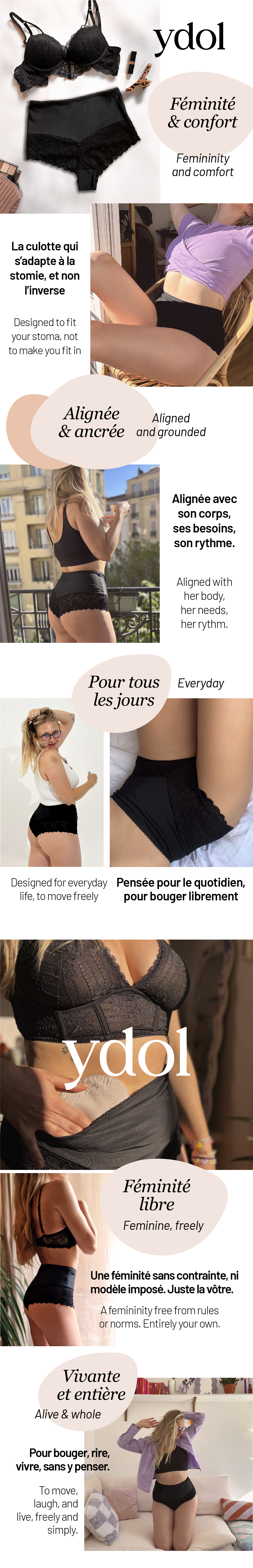 Ydol, la culotte adaptée à la stomie - Ulule