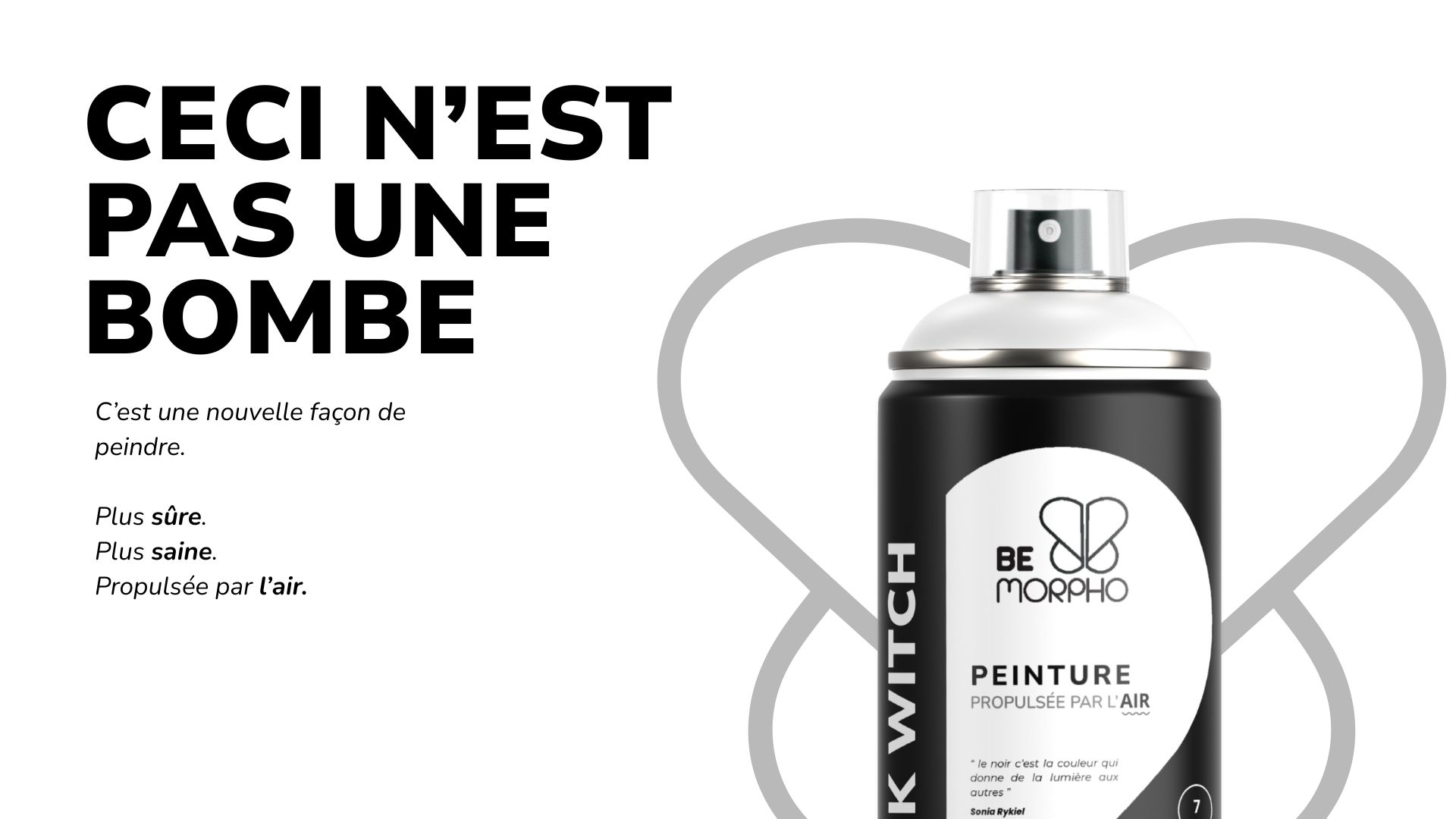 Be Morpho: La bombe de peinture saine - sans gaz ni solvants - Ulule