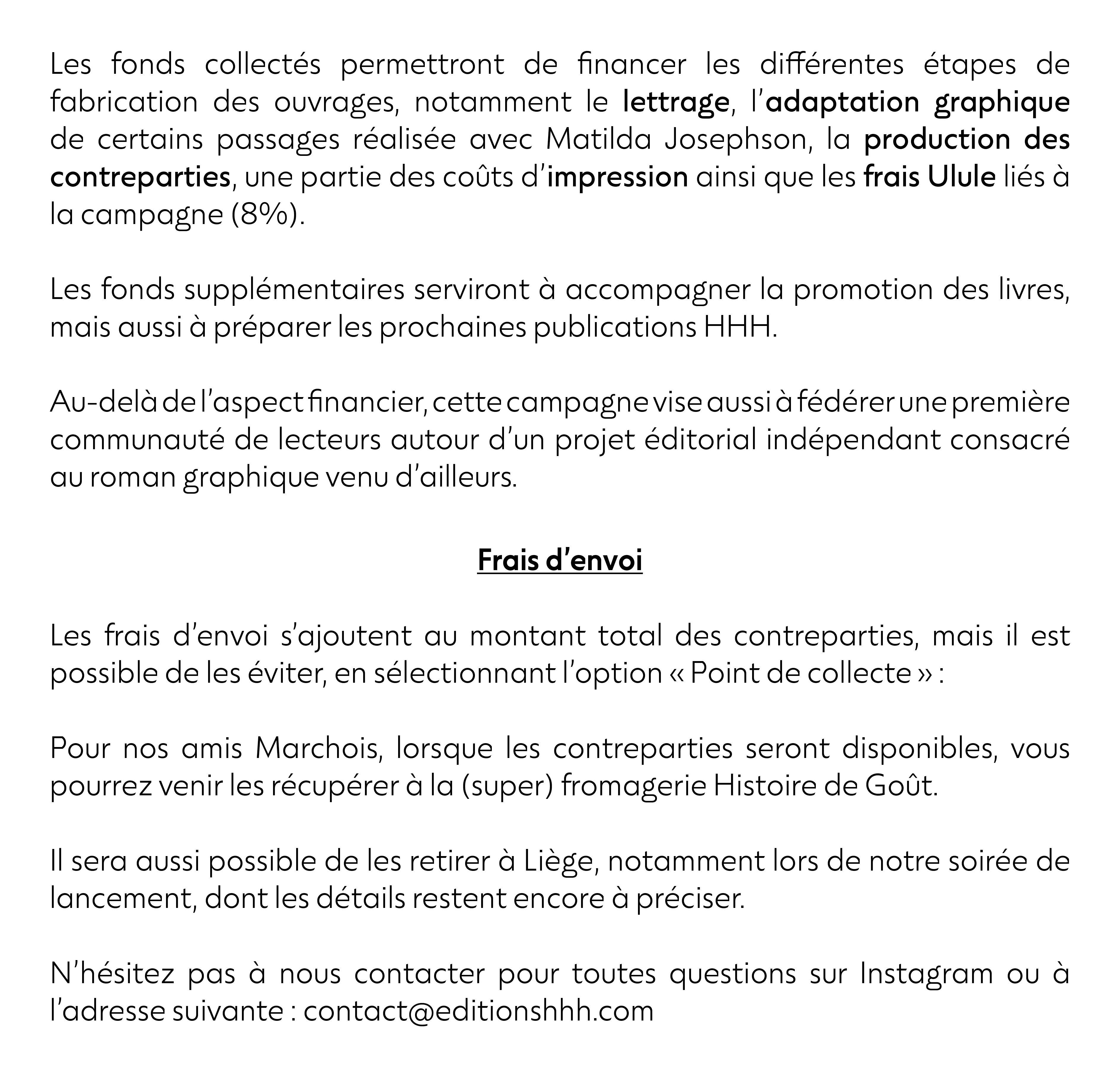 Lancement des éditions HHH