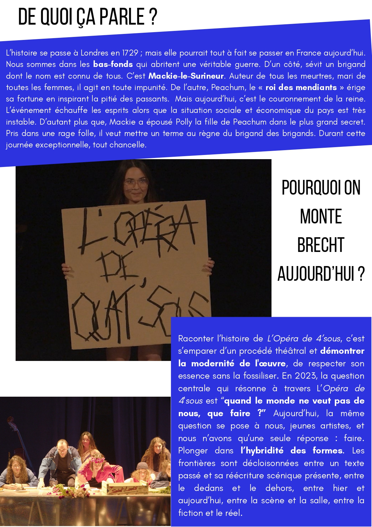 L'opéra de 4'sous