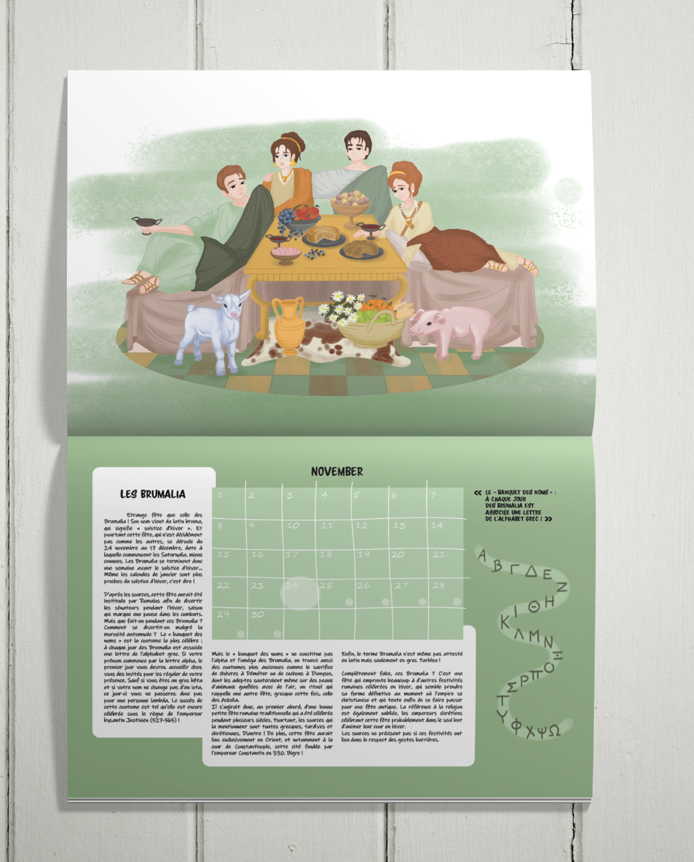 Les Immortels : calendrier perpétuel des fêtes romaines