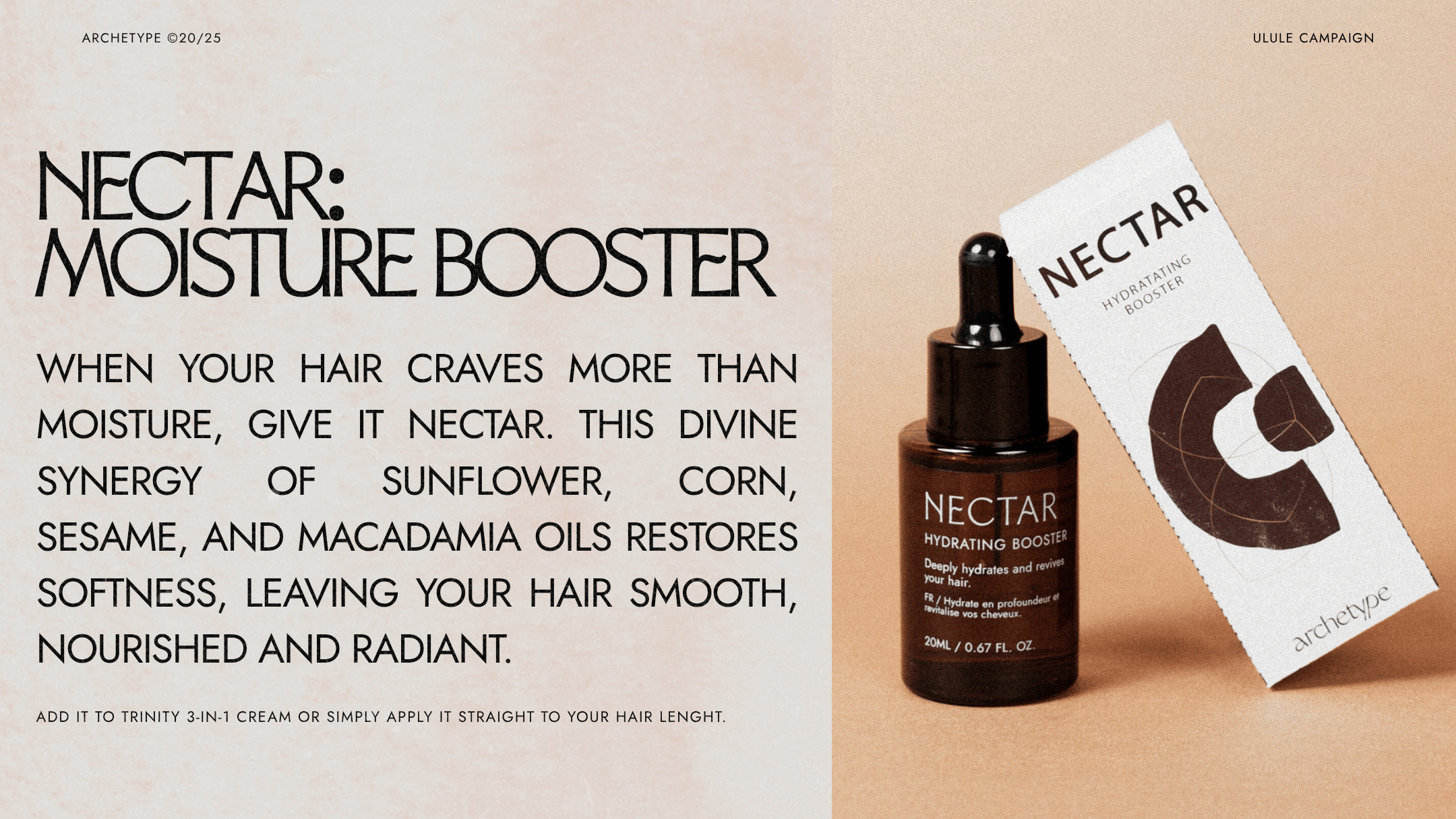 ARCHETYPE: Personalized curl care, powered by nature.