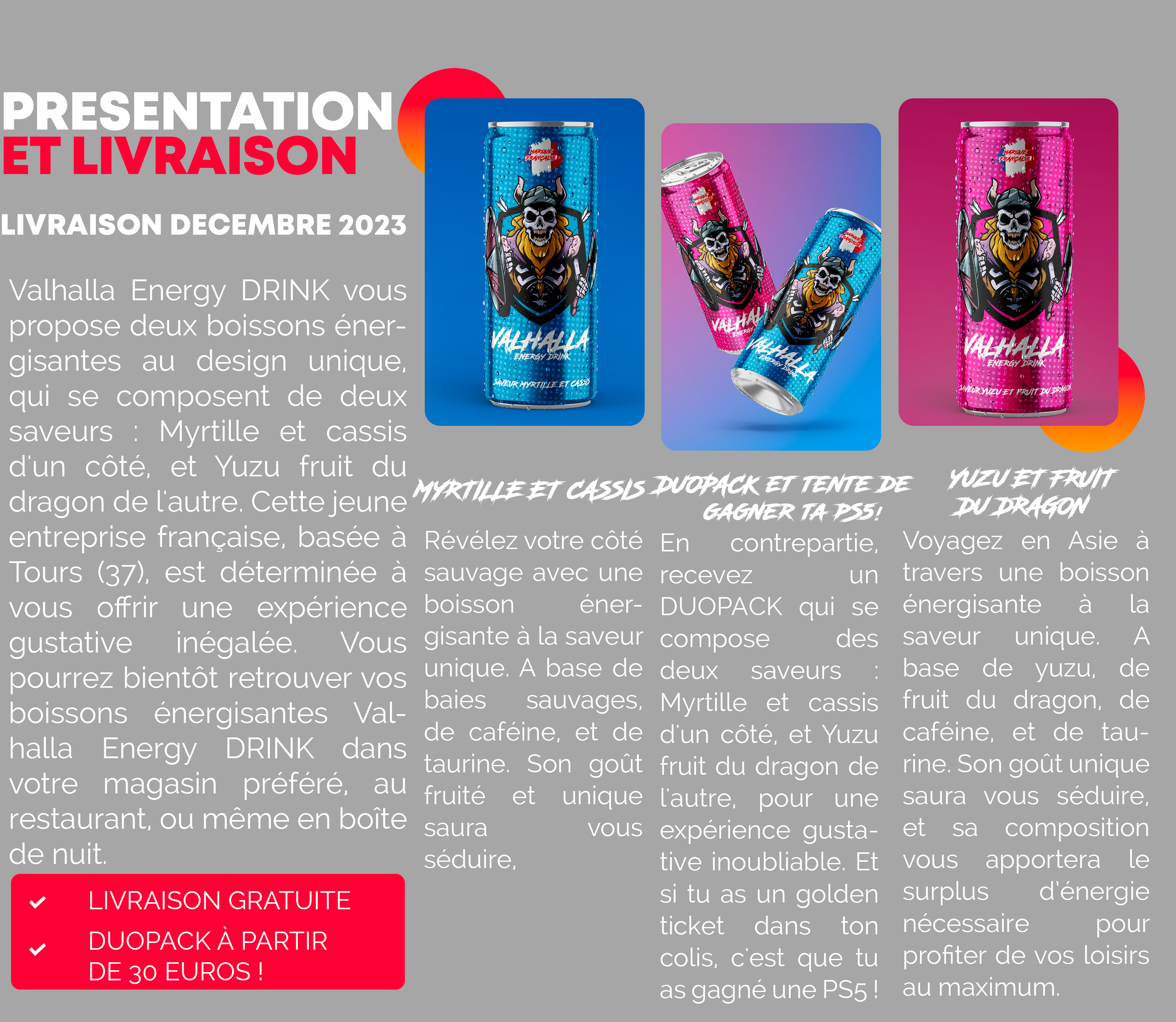 Valhalla EnergyDrink votre nouvelle boisson énergisante