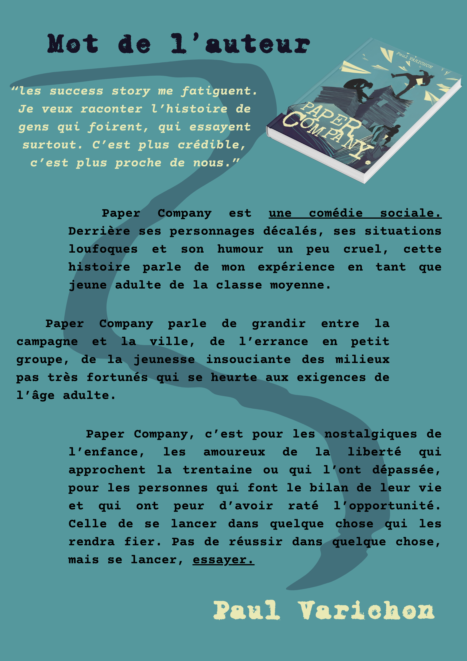 Paper Company - comédie contemporaine