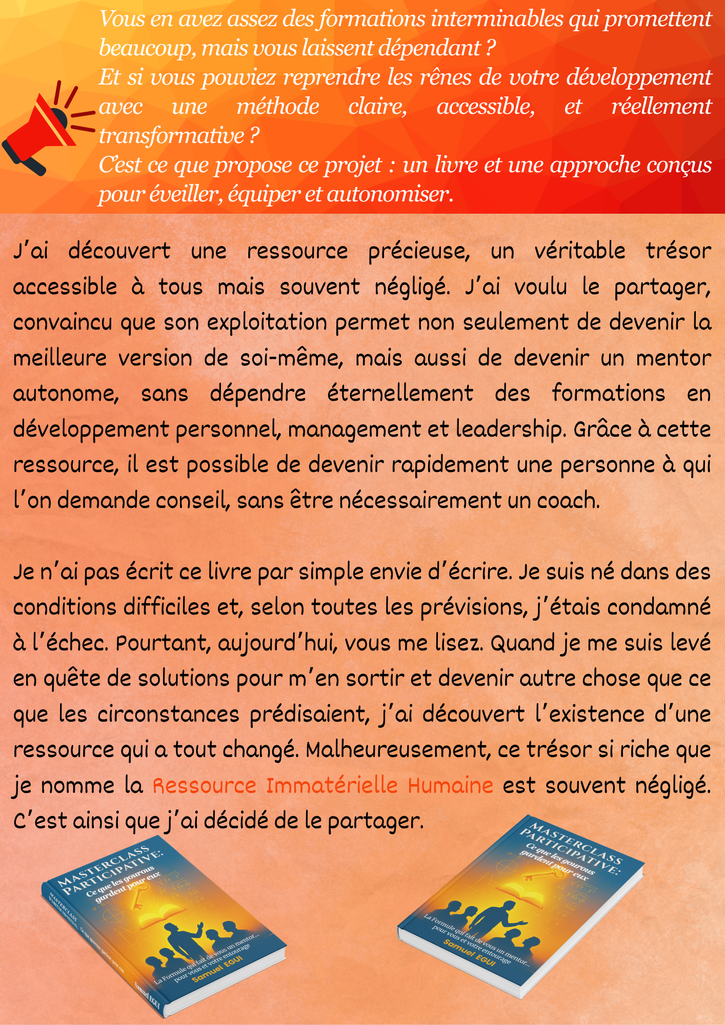 Ressource Immatérielle Humaine (RIH) - Révélée