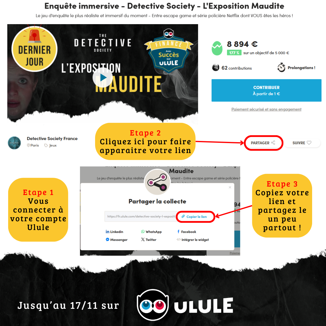 Enquête immersive - Detective Society - L'Exposition Maudite