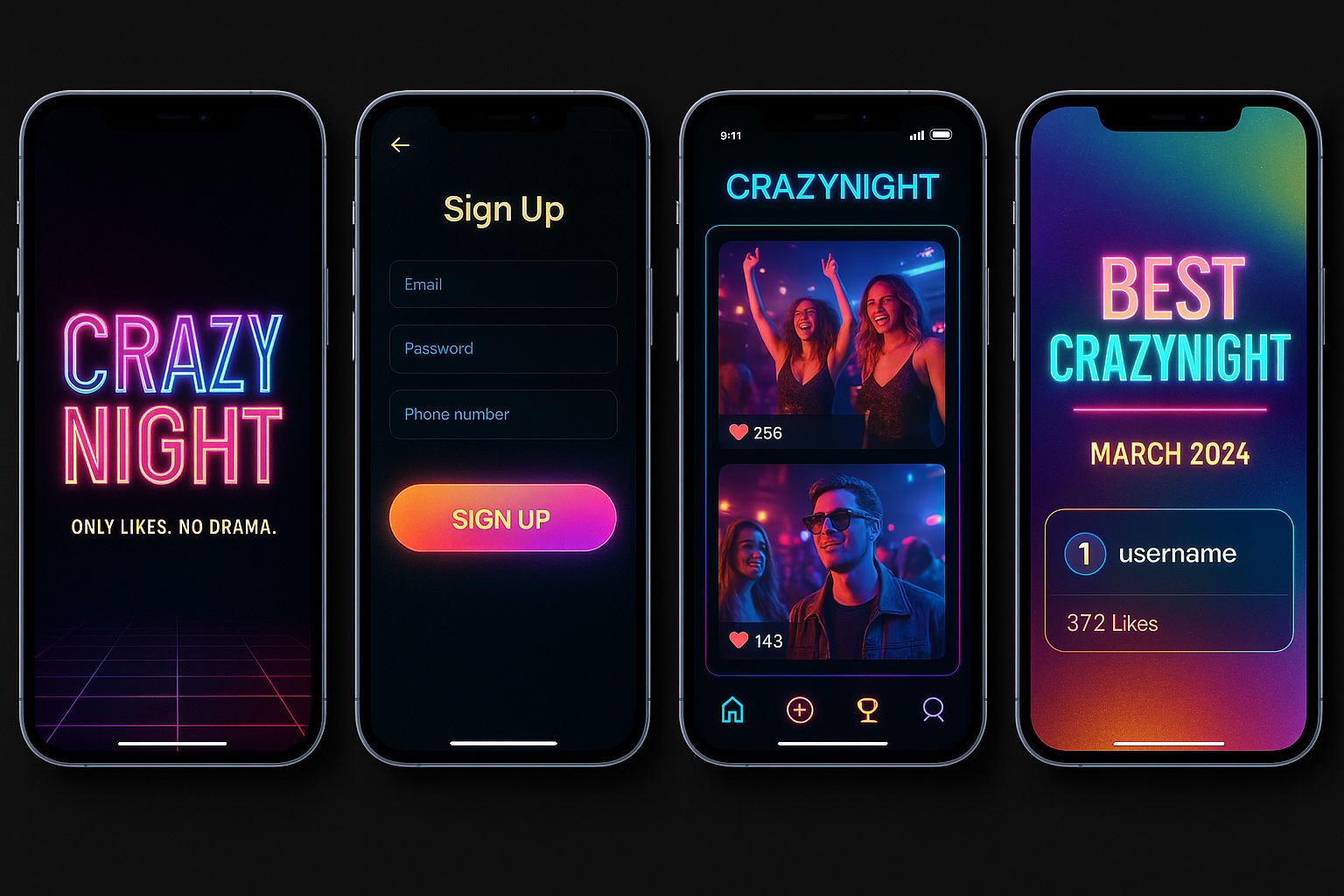 CRAZYNIGHT — Le réseau social qui transforme vos soirées