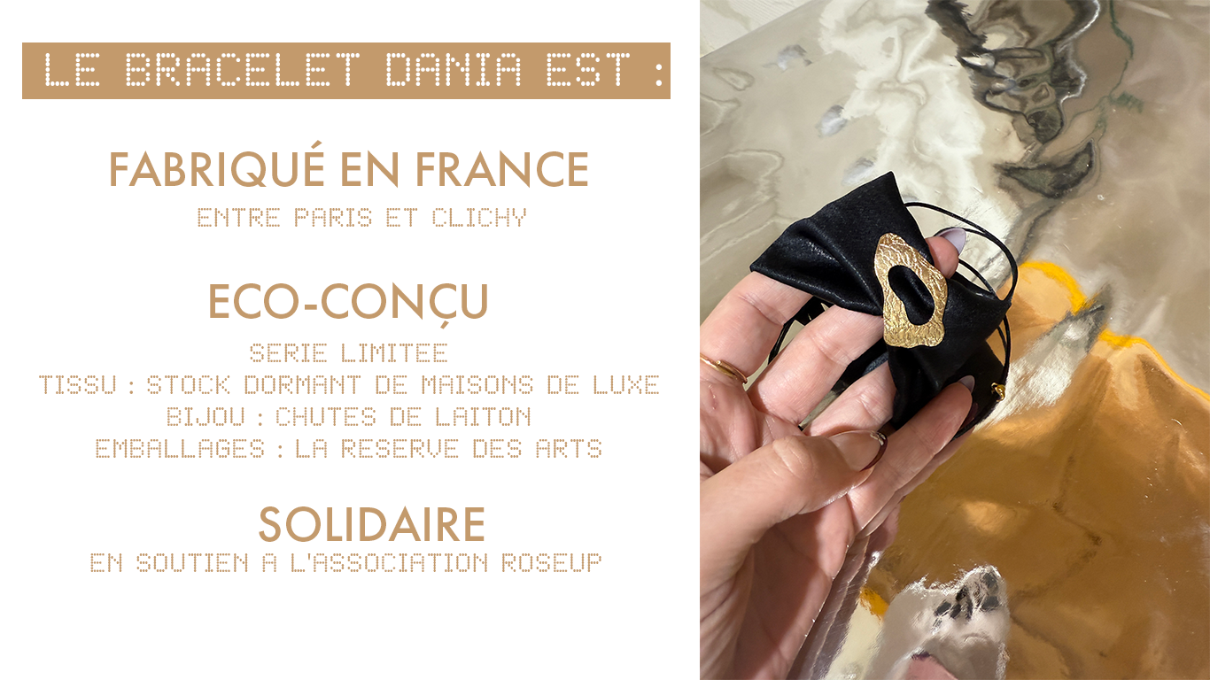 Bracelet DANIA Couture solidaire • Collab ANAYATA xKETINESKA