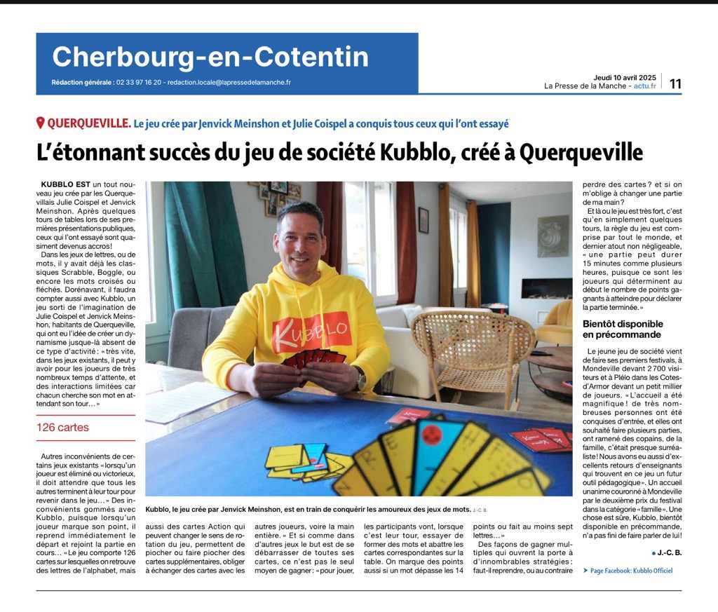 KUBBLO, le jeu qu'il vous faut ! - Ulule