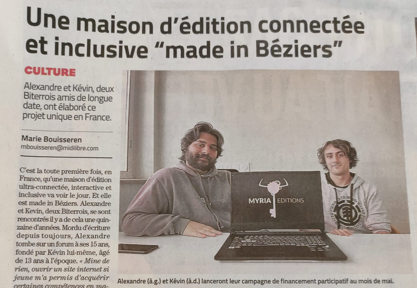 Myria, la maison d'édition enrichie et connectée - Ulule