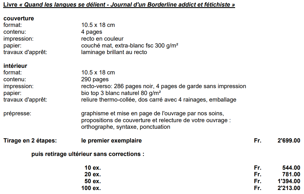 Journal d'un Borderline, addict et fétichiste