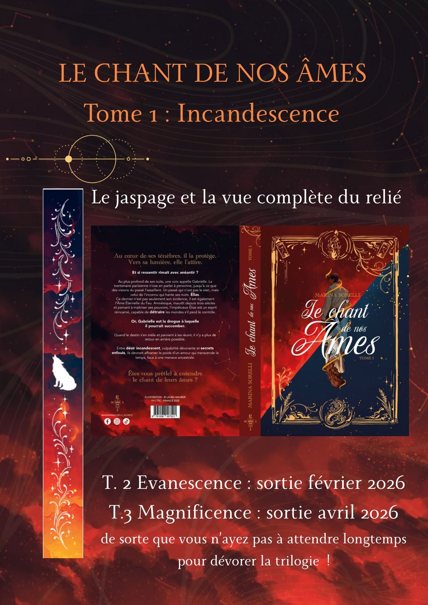 Le Chant de nos âmes - la romantasy où aimer défie le temps.