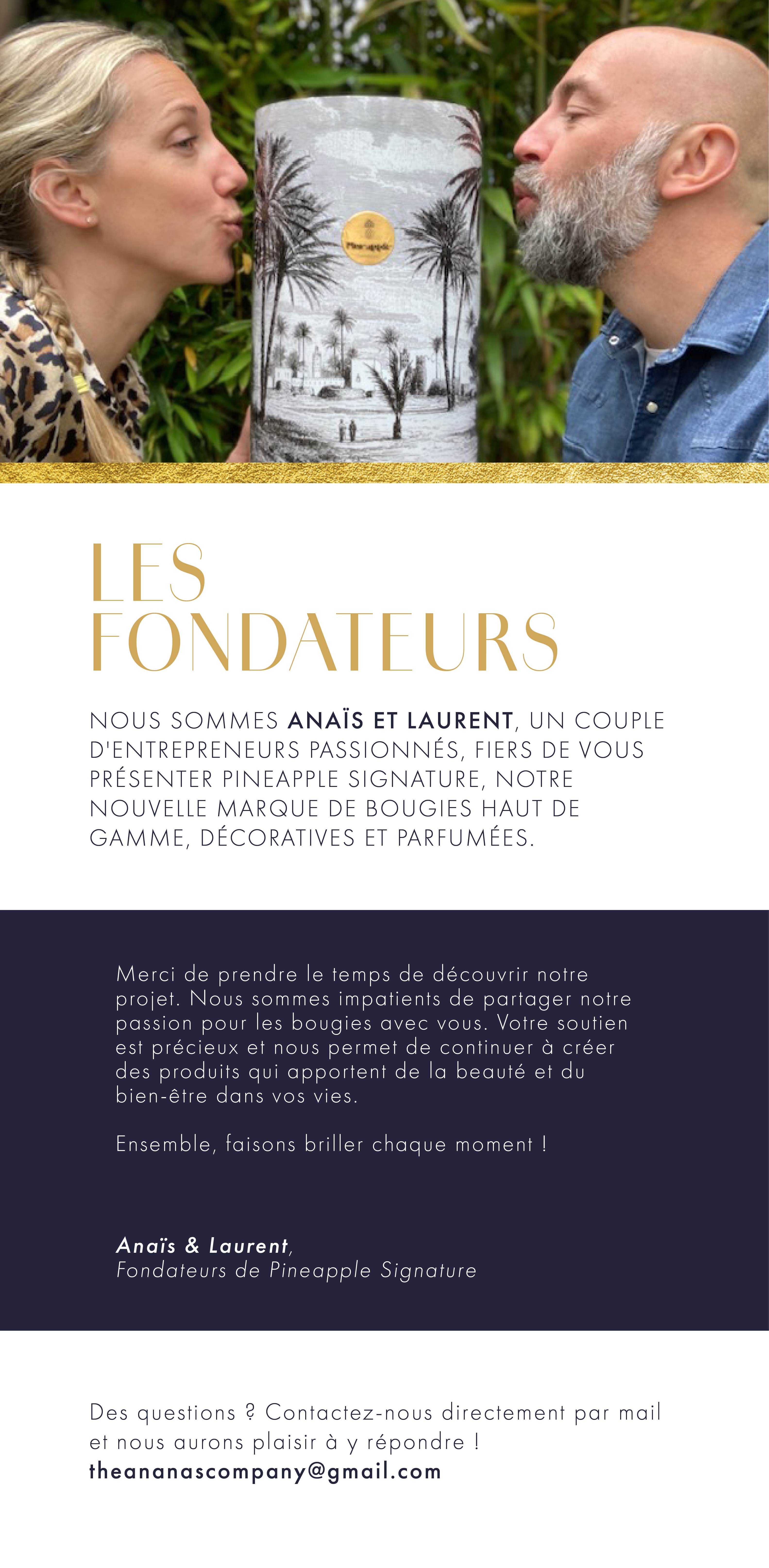 Bougies d'exception Pineapple Signature