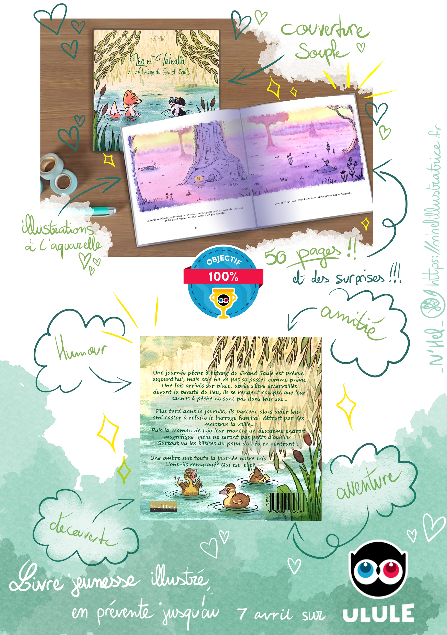 Léo et Valentin à l'étang du Grand Saule