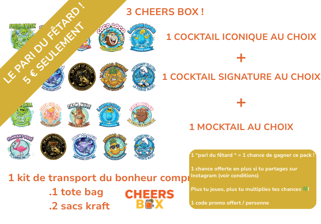 🍹 Cheers Box – Les cocktails qui changent la soirée