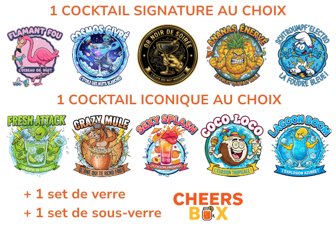 🍹 Cheers Box – Les cocktails qui changent la soirée