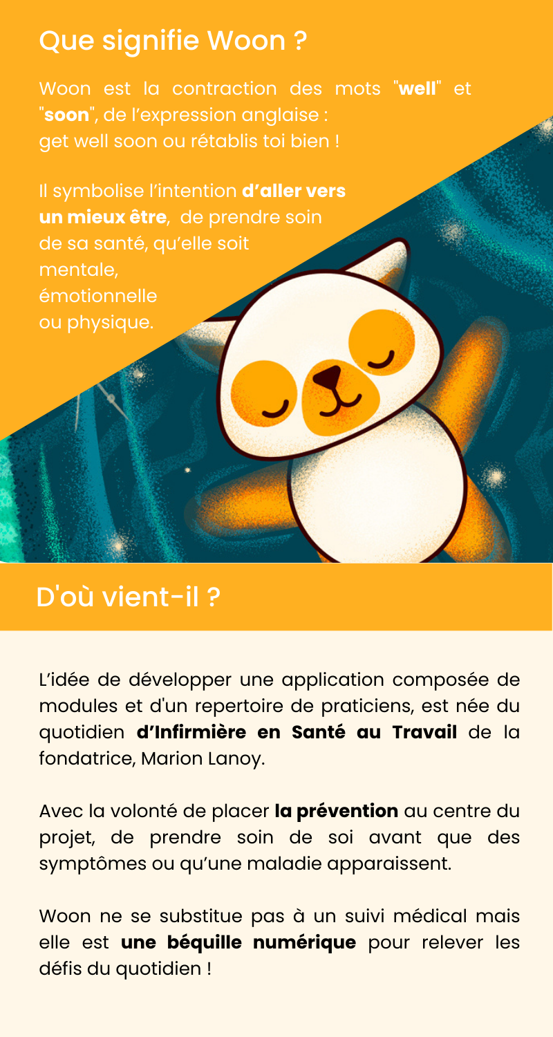 Woon, l'appli selfcare