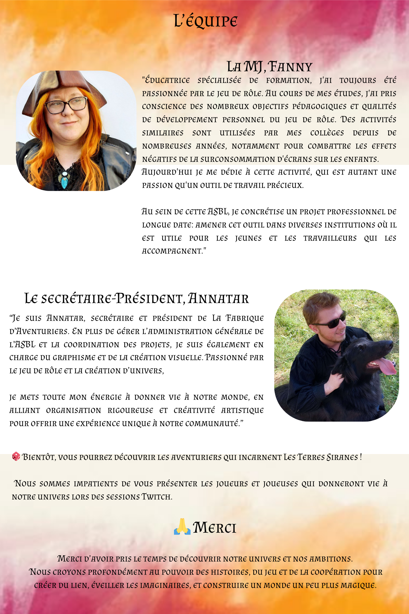 La Fabrique d’Aventuriers – Le JDR live des Terres Siranes - Ulule