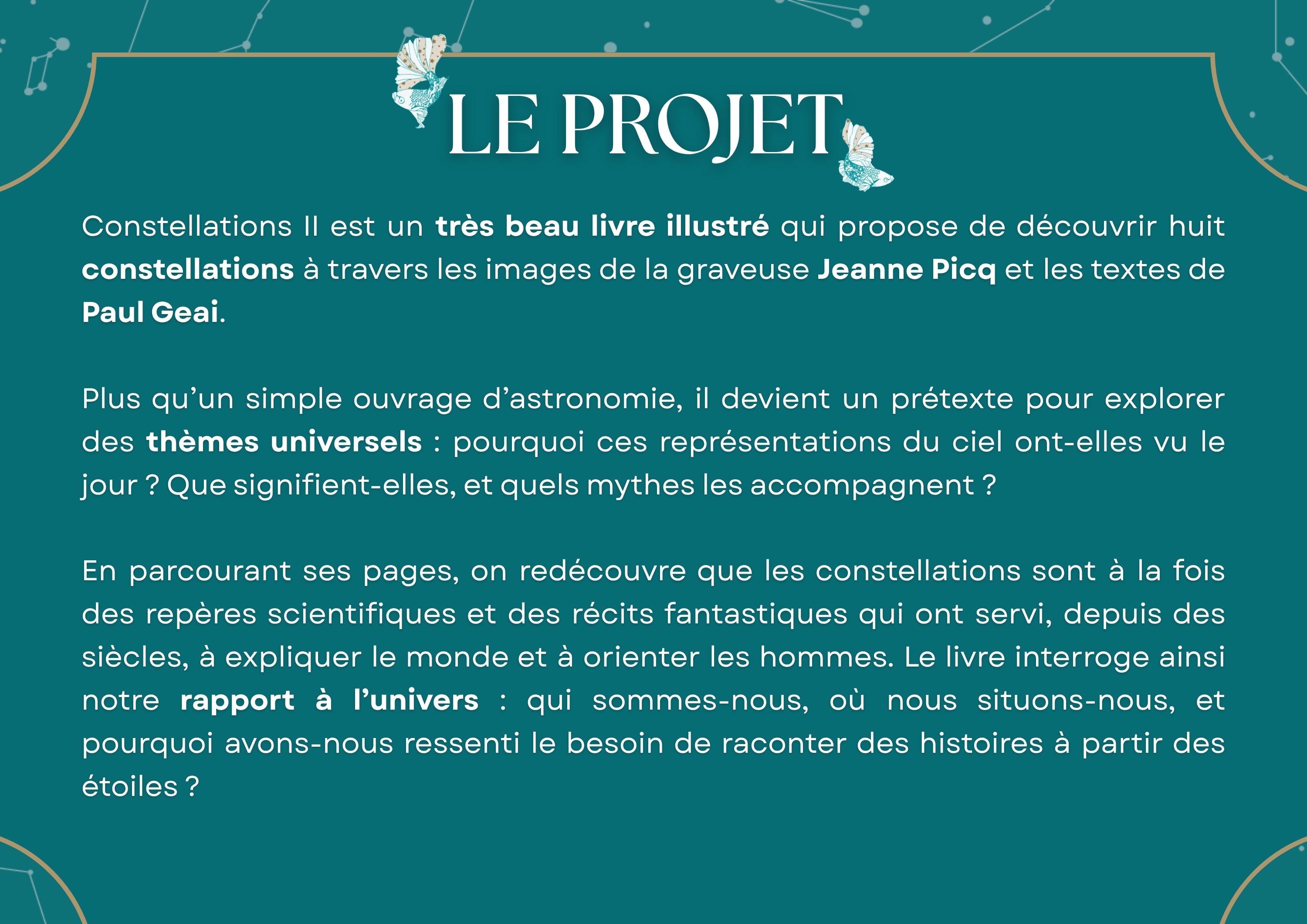 Constellations 2 - Voyage visuel au cœur des étoiles - Ulule