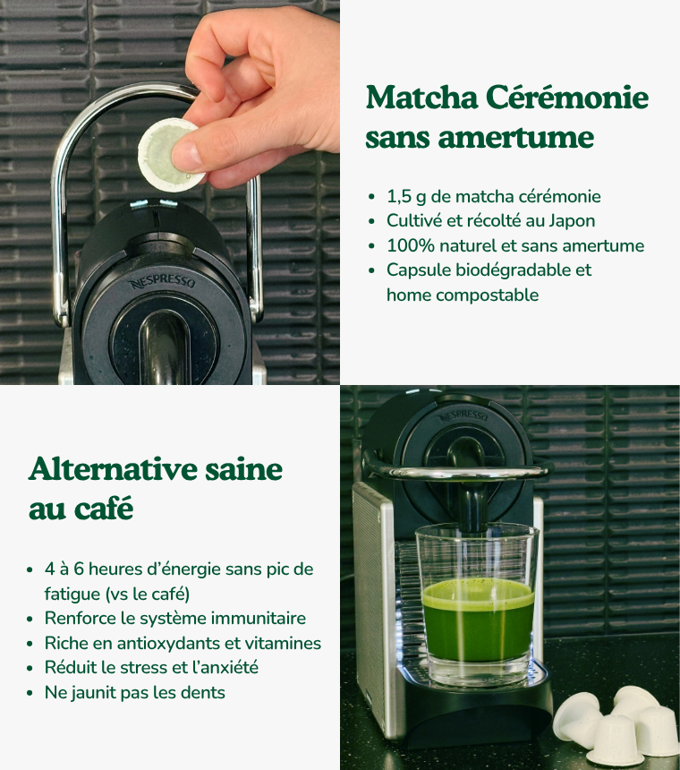 Capsule de Matcha compatible Nespresso®