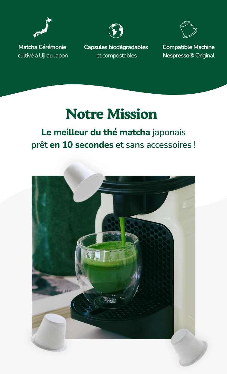 Capsule de Matcha compatible Nespresso®