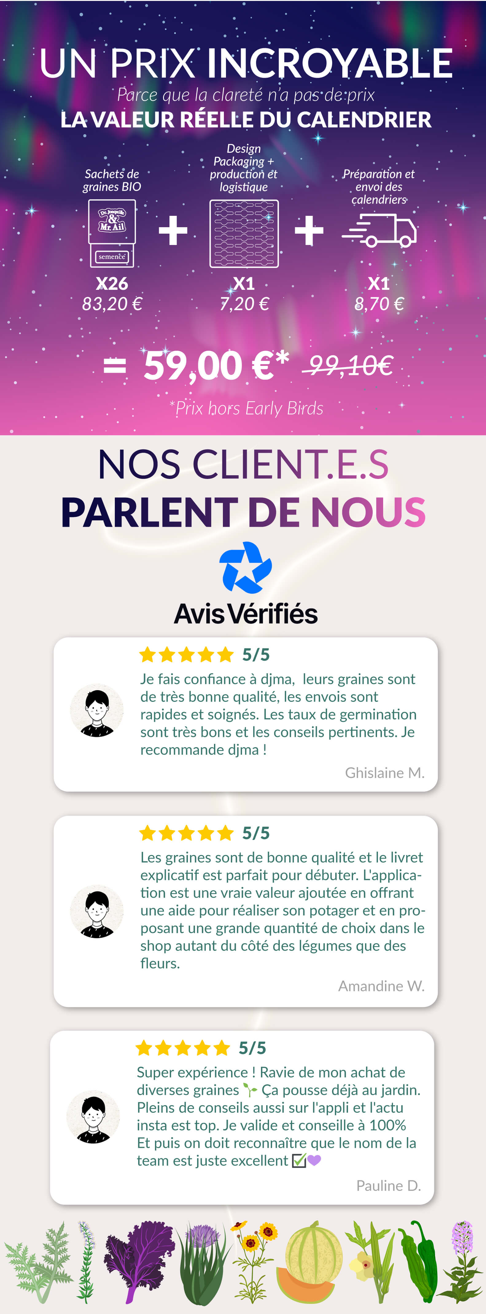 Calendrier de l'Avent spécial Potager Extraordinaire