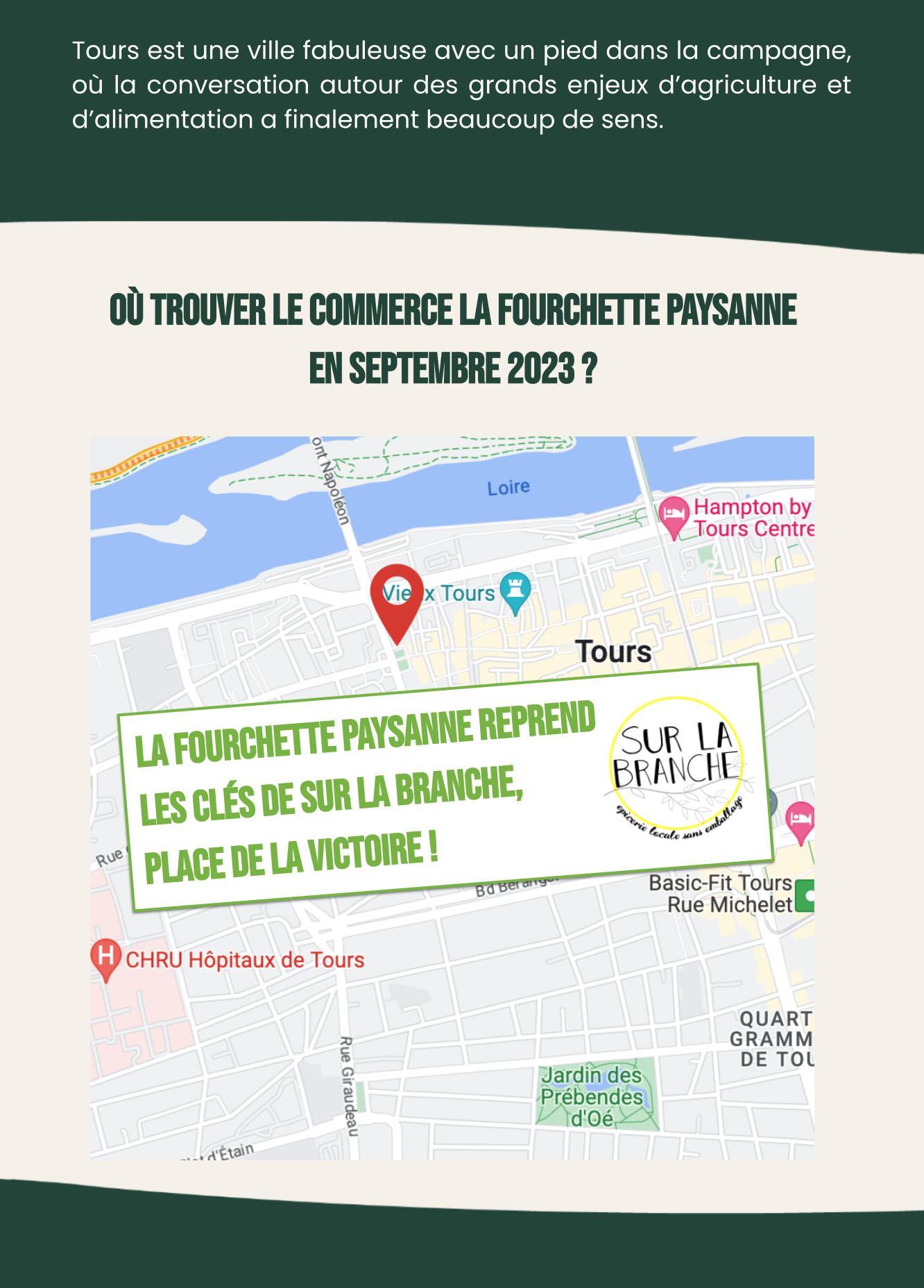 La Fourchette Paysanne : épicerie inédite ! Tours, Sep 2023