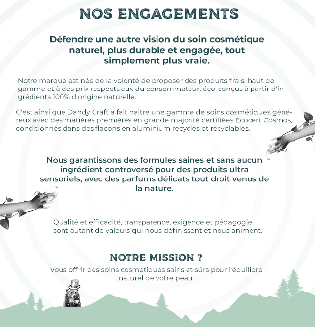 DANDY CRAFT - Nouvelle gamme de cosmétiques écoresponsables