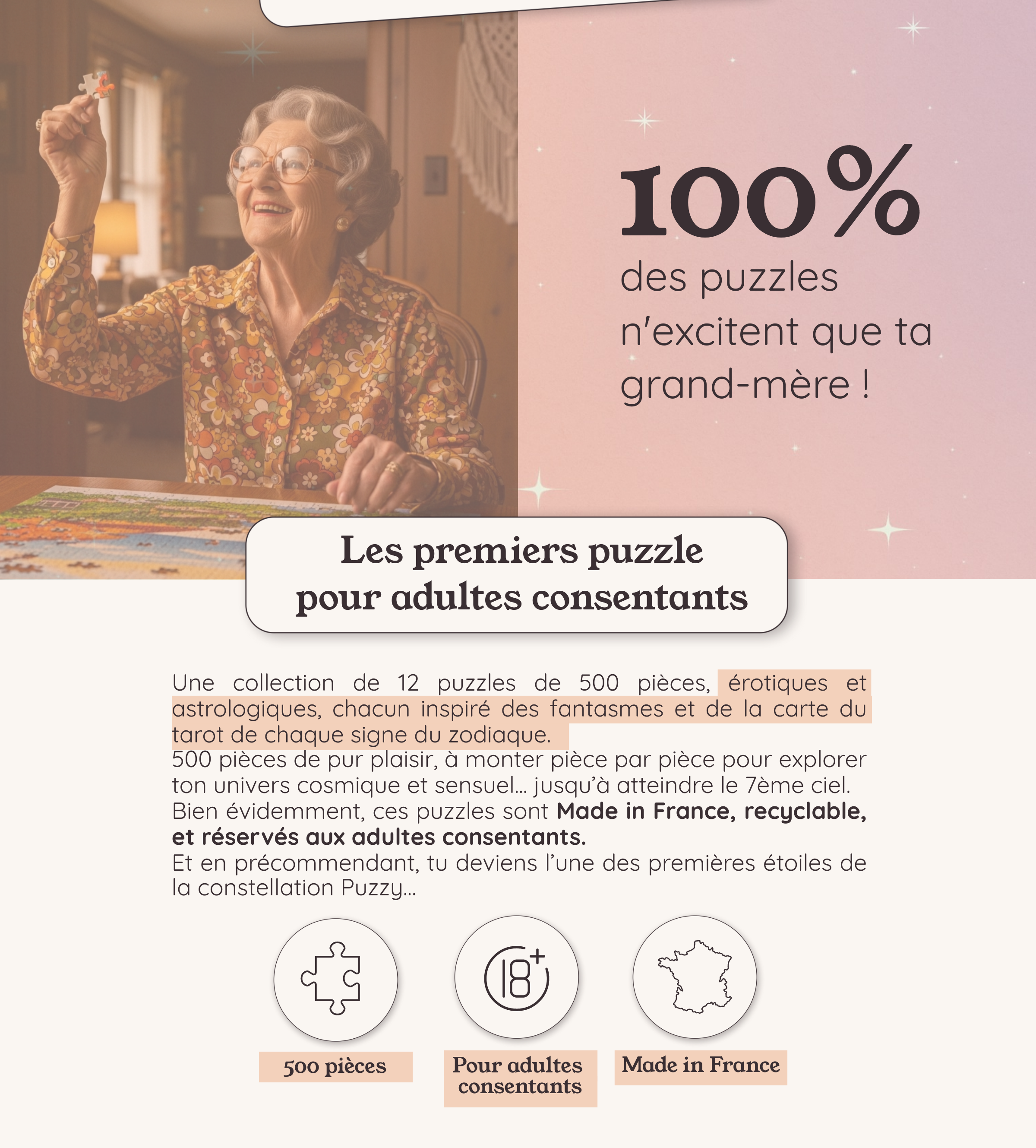 Puzzy : les puzzles pour adultes consentants - Ulule