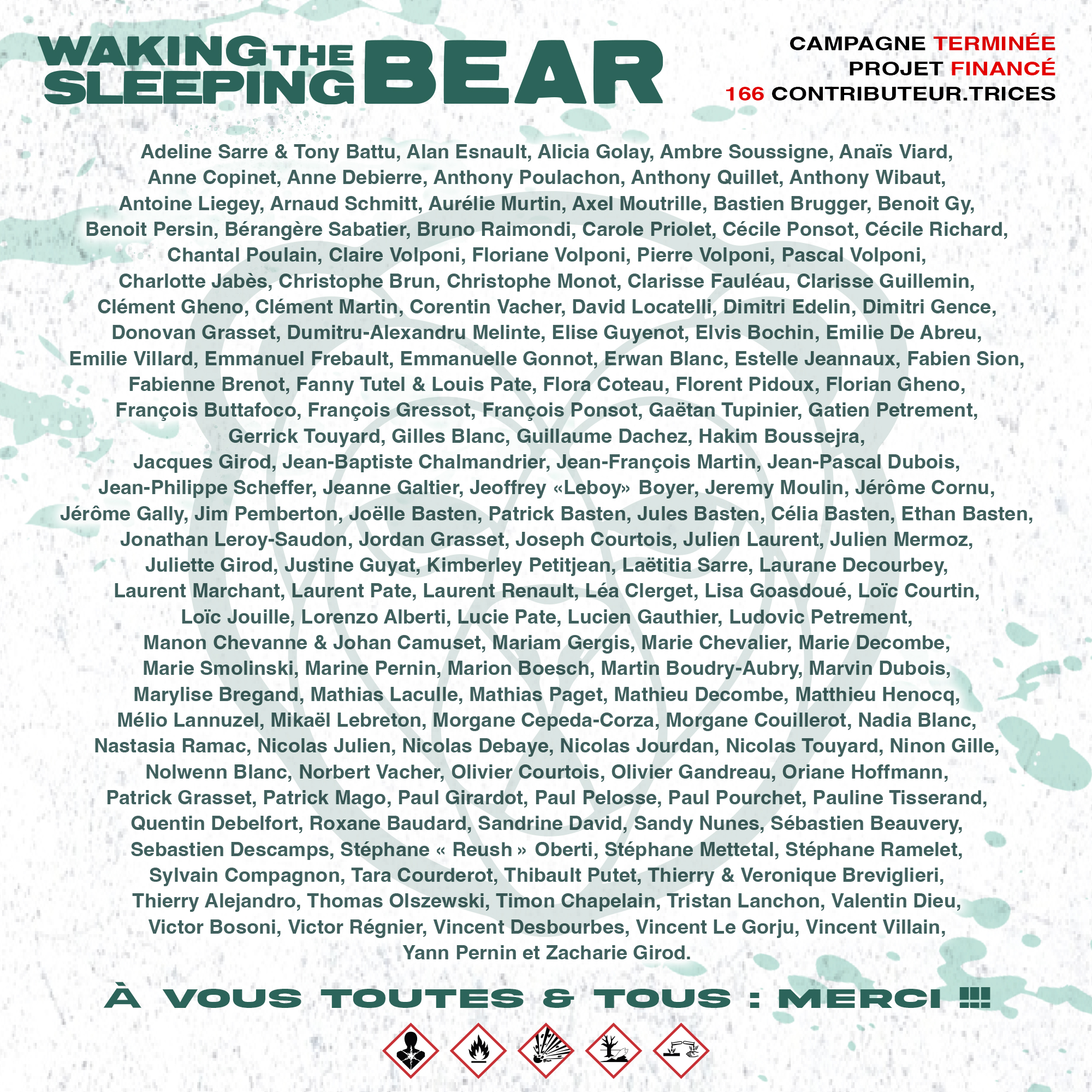 WAKING THE SLEEPING BEAR - NOUVEL OPUS 2024 - Ulule