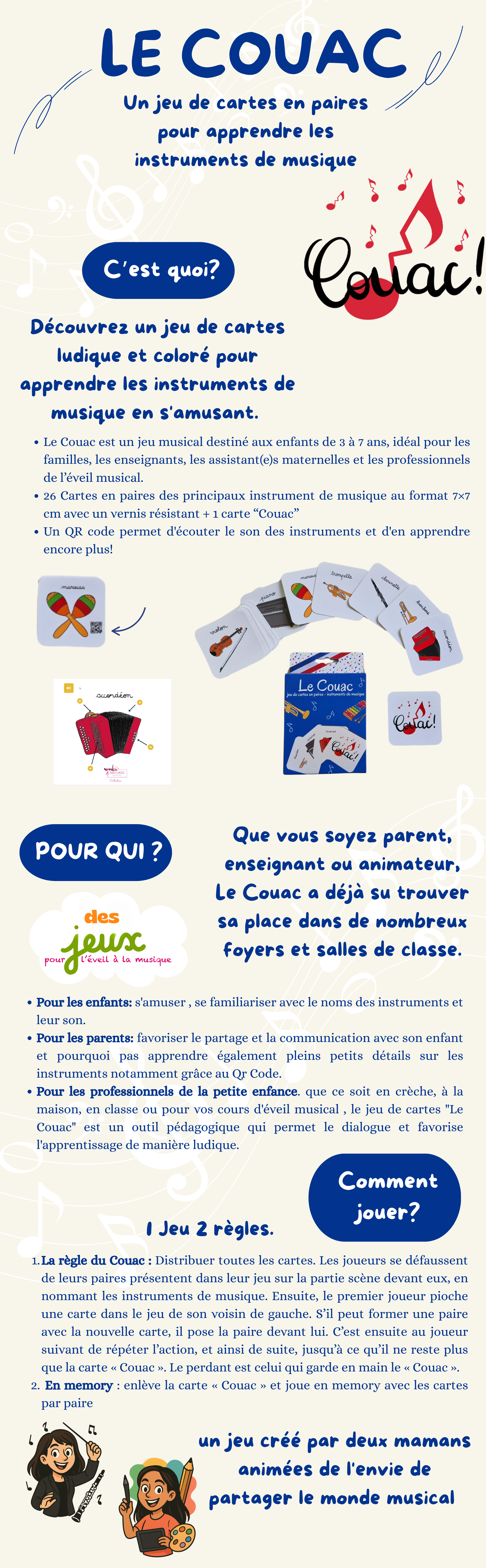 Soutenez "Le Couac", un jeu éducatif pour l'éveil musical