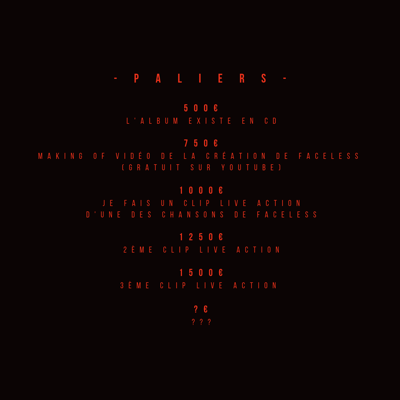 L'album FACELESS en CD! - Ulule
