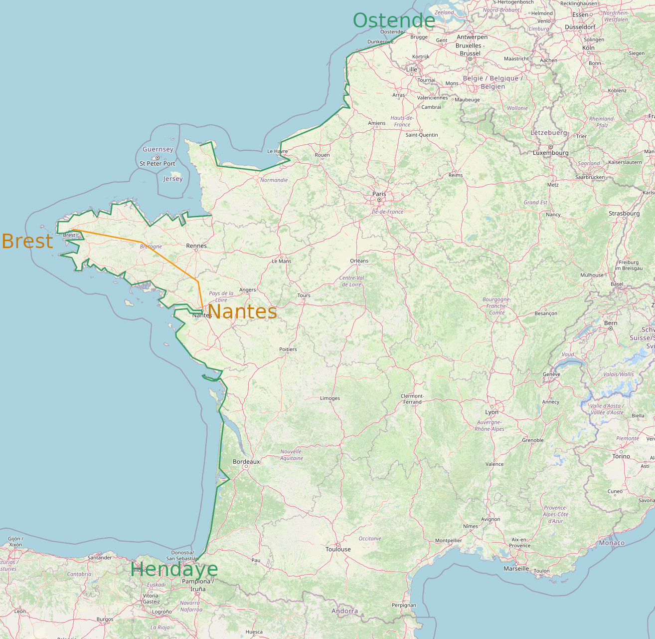 Voyage sonore et visuel sur les côtes française à vélo