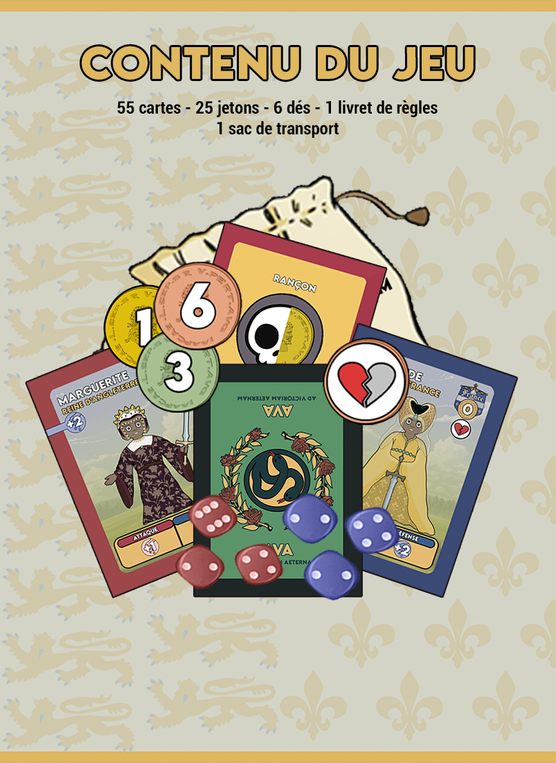 AVA MÉDIÉVAL : jeu de stratégie - cartes - dés
