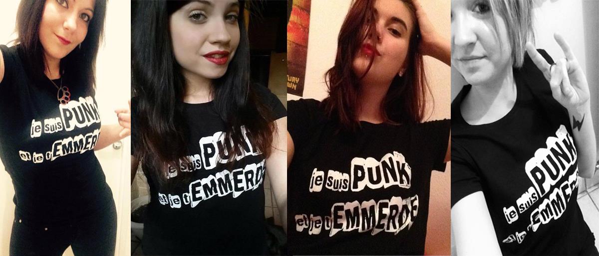 Commande ici ton t-shirt "Je suis punk et j't'emmerde"