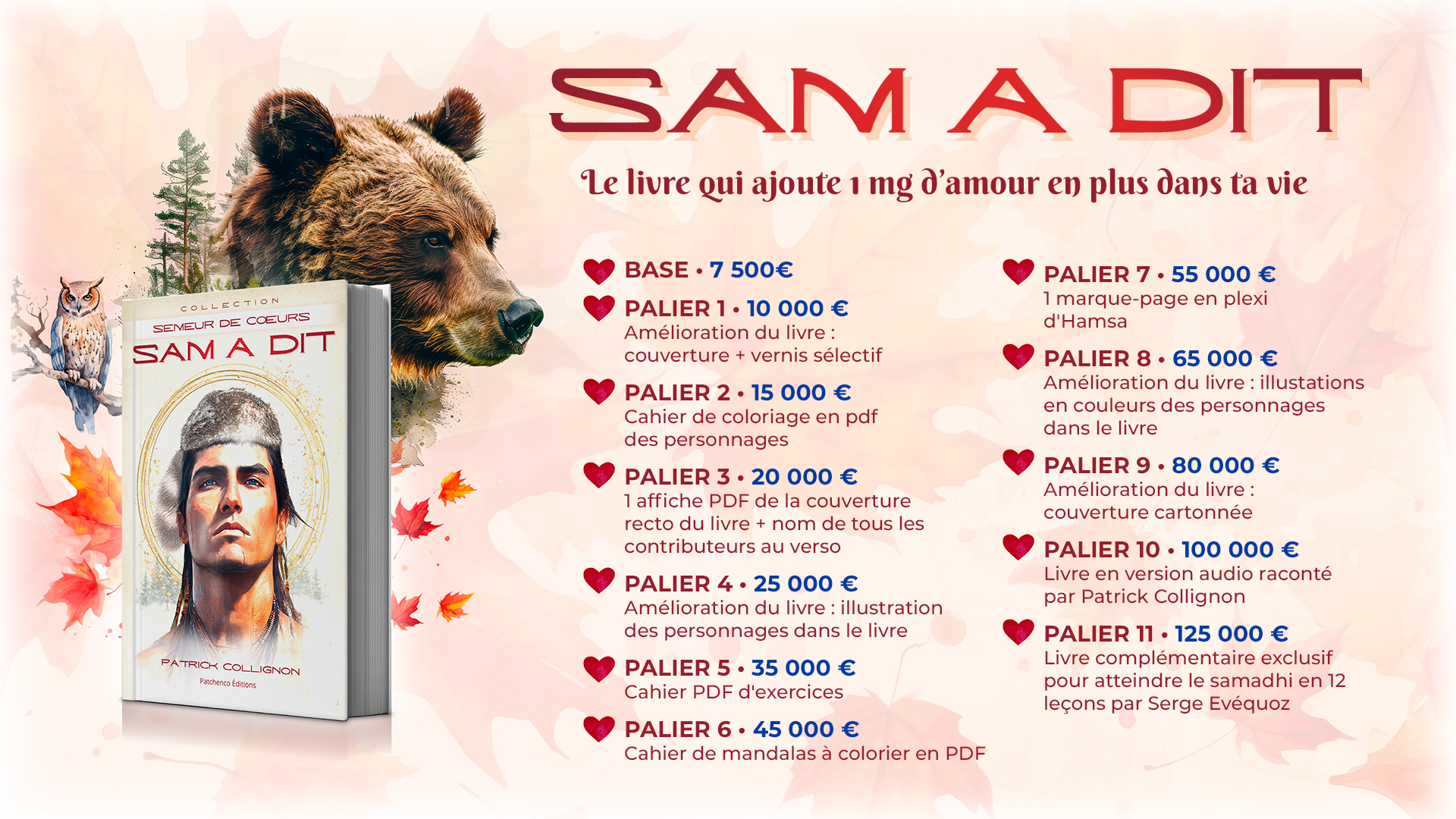 SAM A DIT, LE LIVRE QUI AJOUTE 1 MG D' EN + DANS LA VIE - Ulule