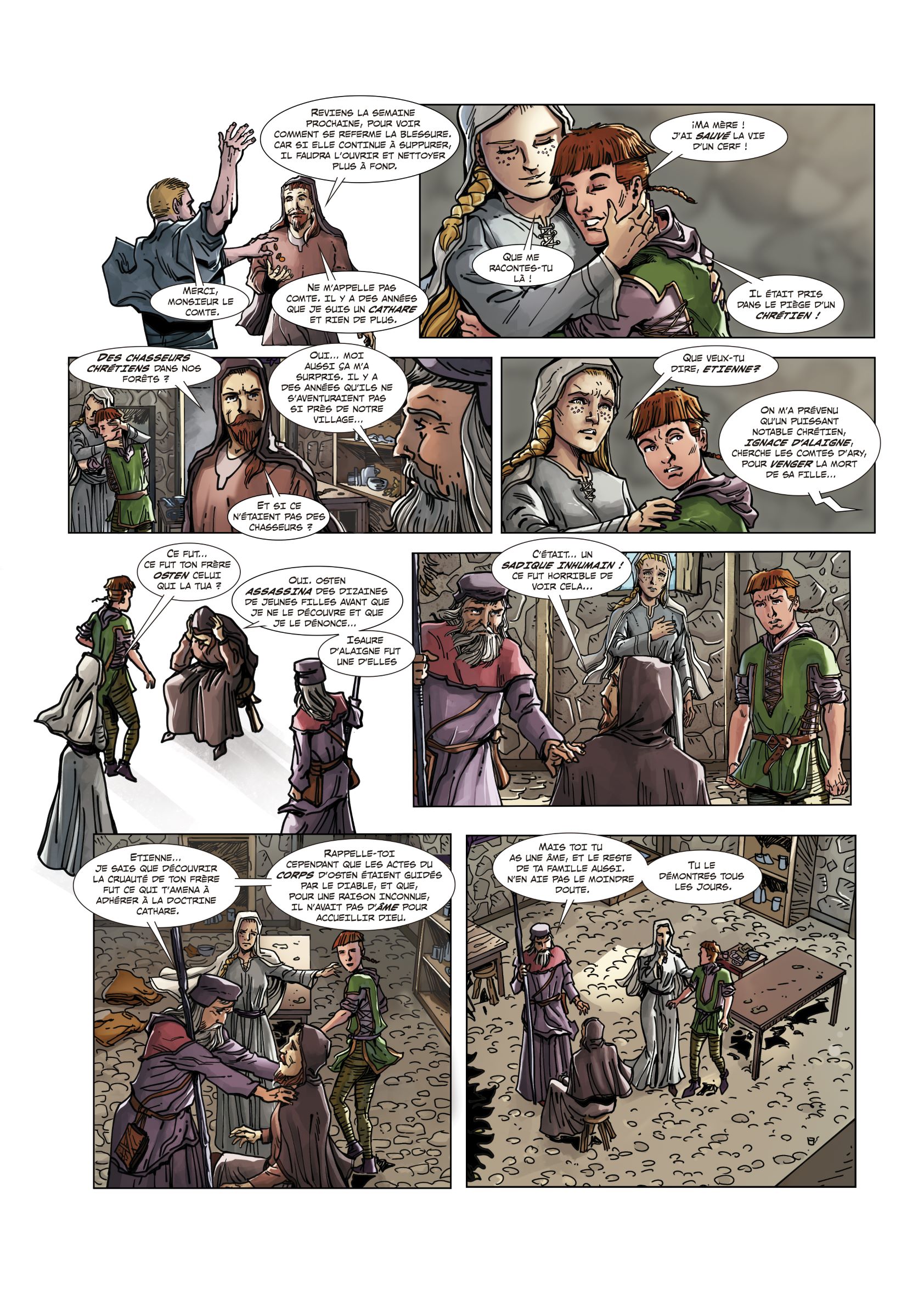 BD "ASTRID, AUDAZ & LES ROIS DE THULÉ". Tome 3: Le Cathare - Ulule