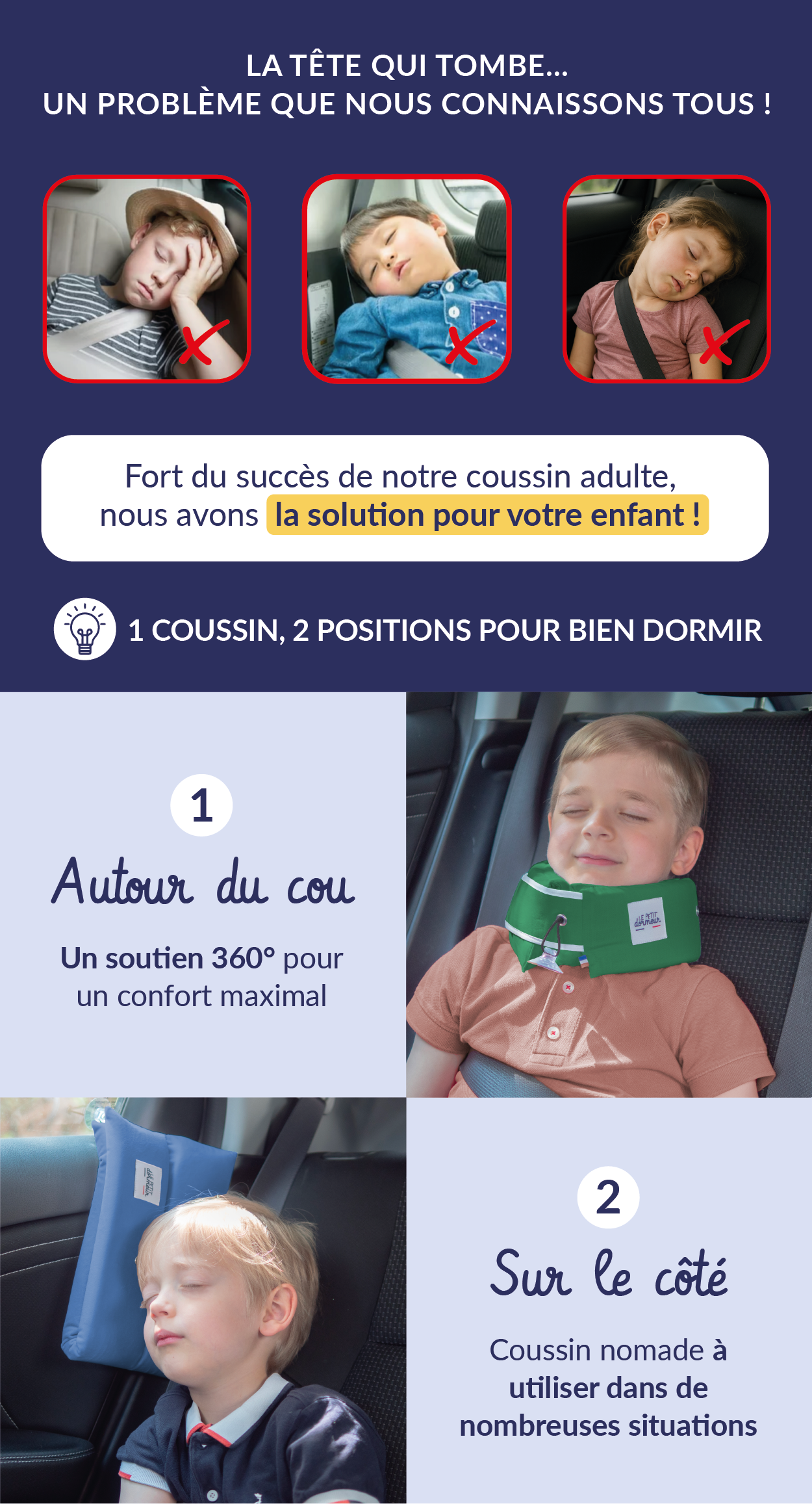 COUSSIN DE VOYAGE ENFANT - Le Petit Dormeur