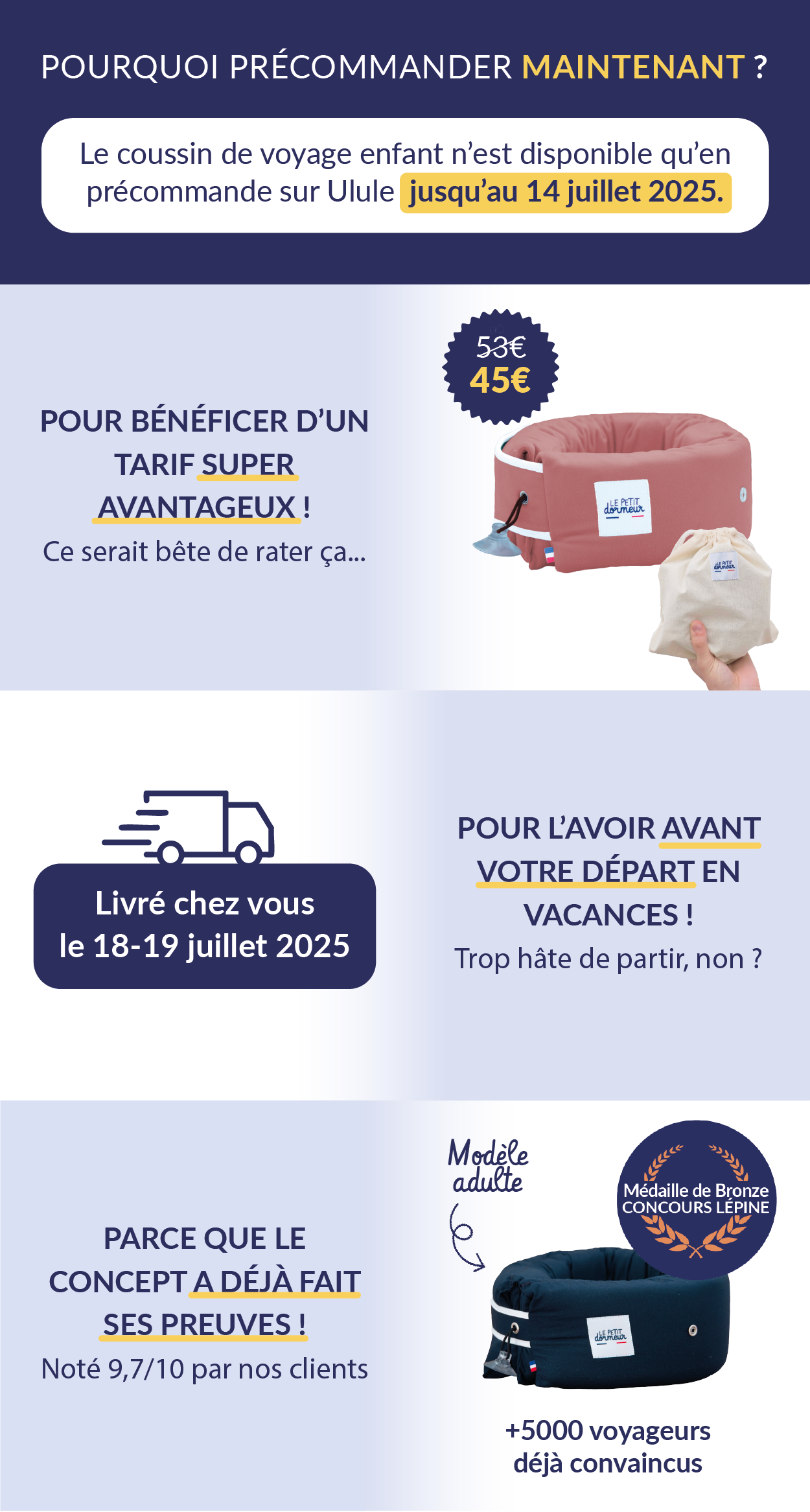 COUSSIN DE VOYAGE ENFANT - Le Petit Dormeur