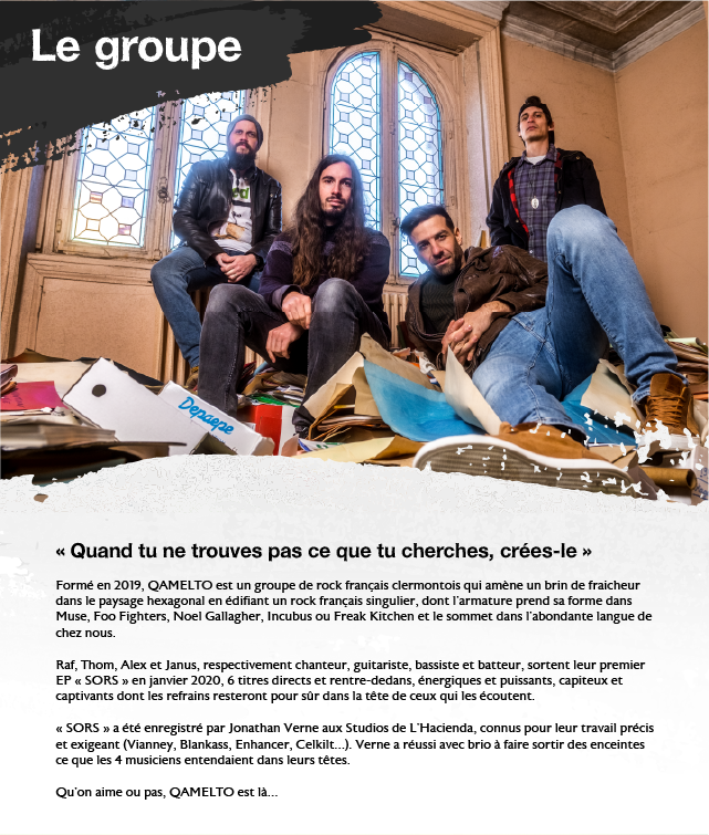 Qamelto - "Scotoma", premier album - Ulule